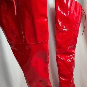 Boots | Shoes | Sexy 5 Inch Red Patent Boots | Poshmark